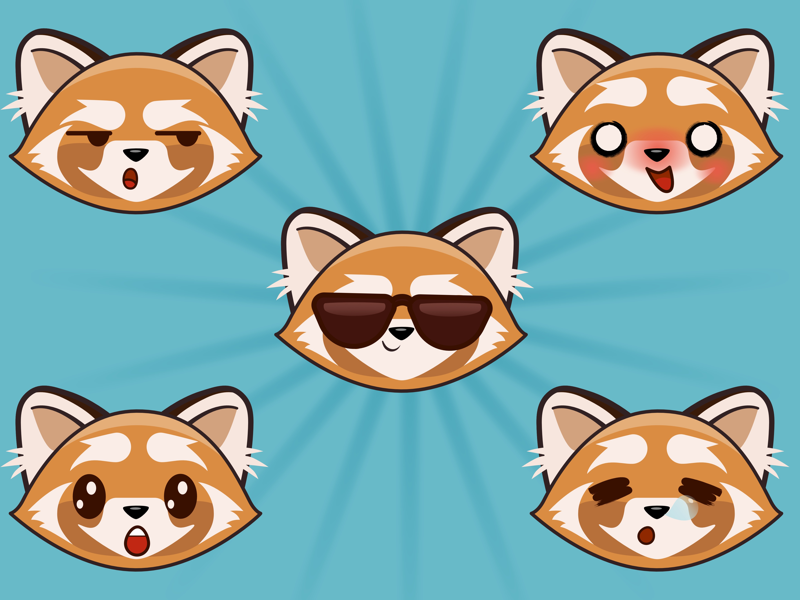 More Red Pandas by Brenton Piecka on Dribbble