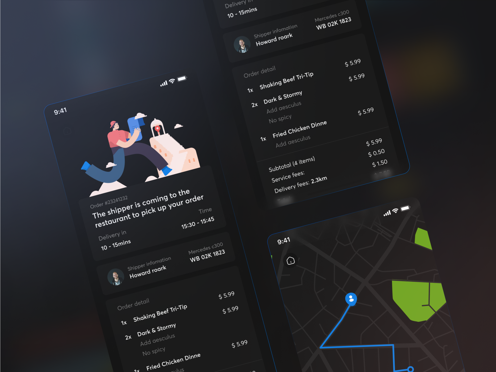 Food Order Tracking Screen by Khoa. JAK on Dribbble