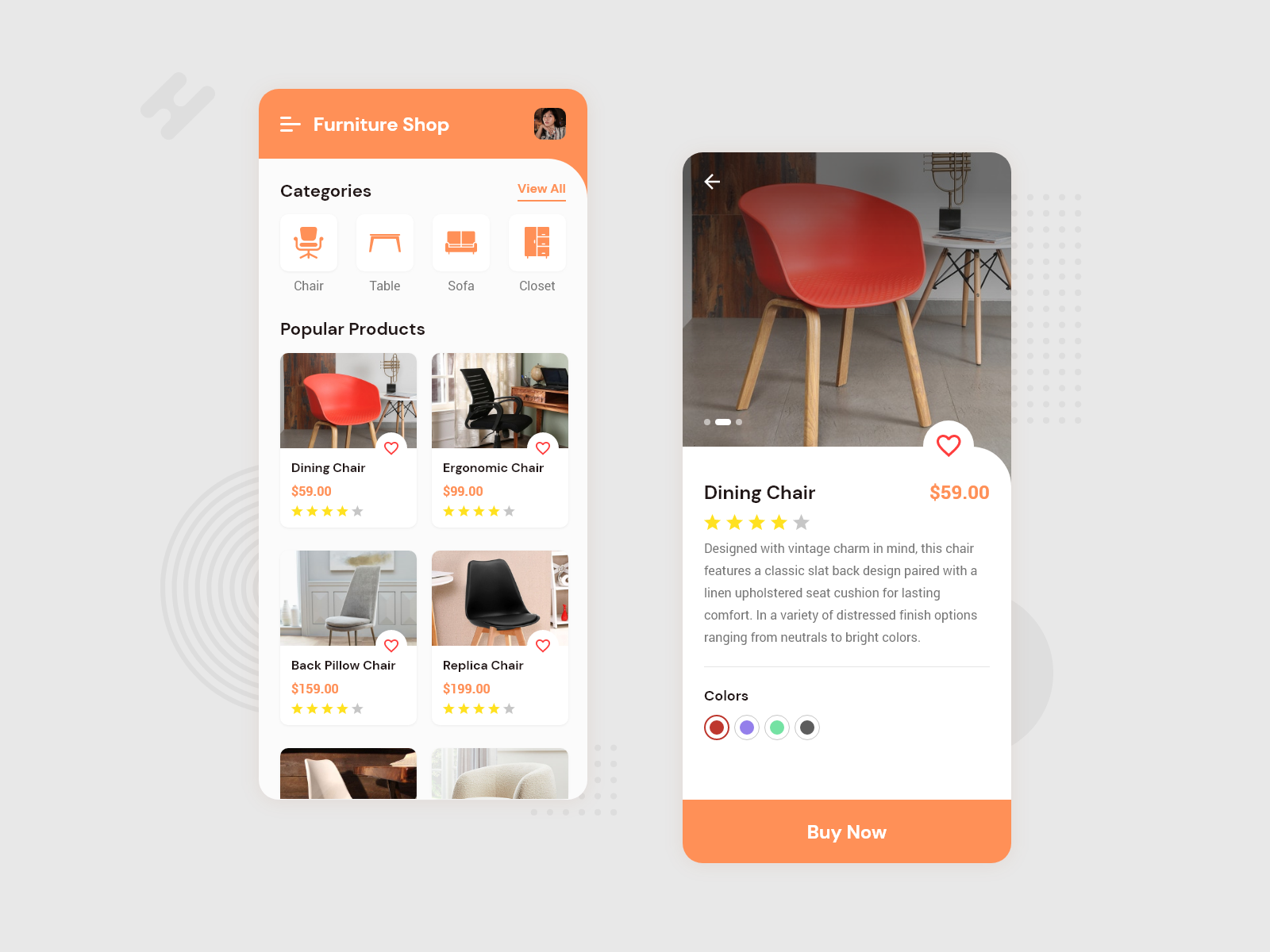 Furniture Shop App Design by Rahul Ninave on Dribbble
