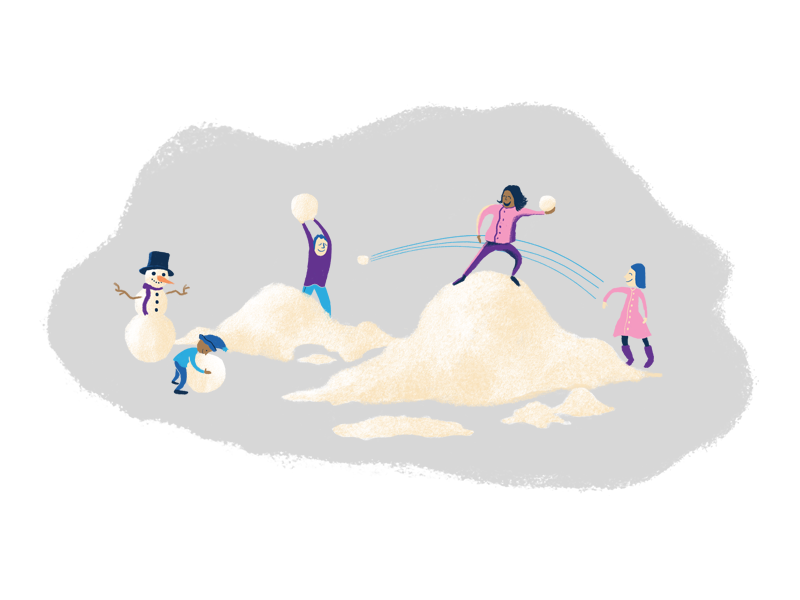 Snow Day! by Alex Felter on Dribbble