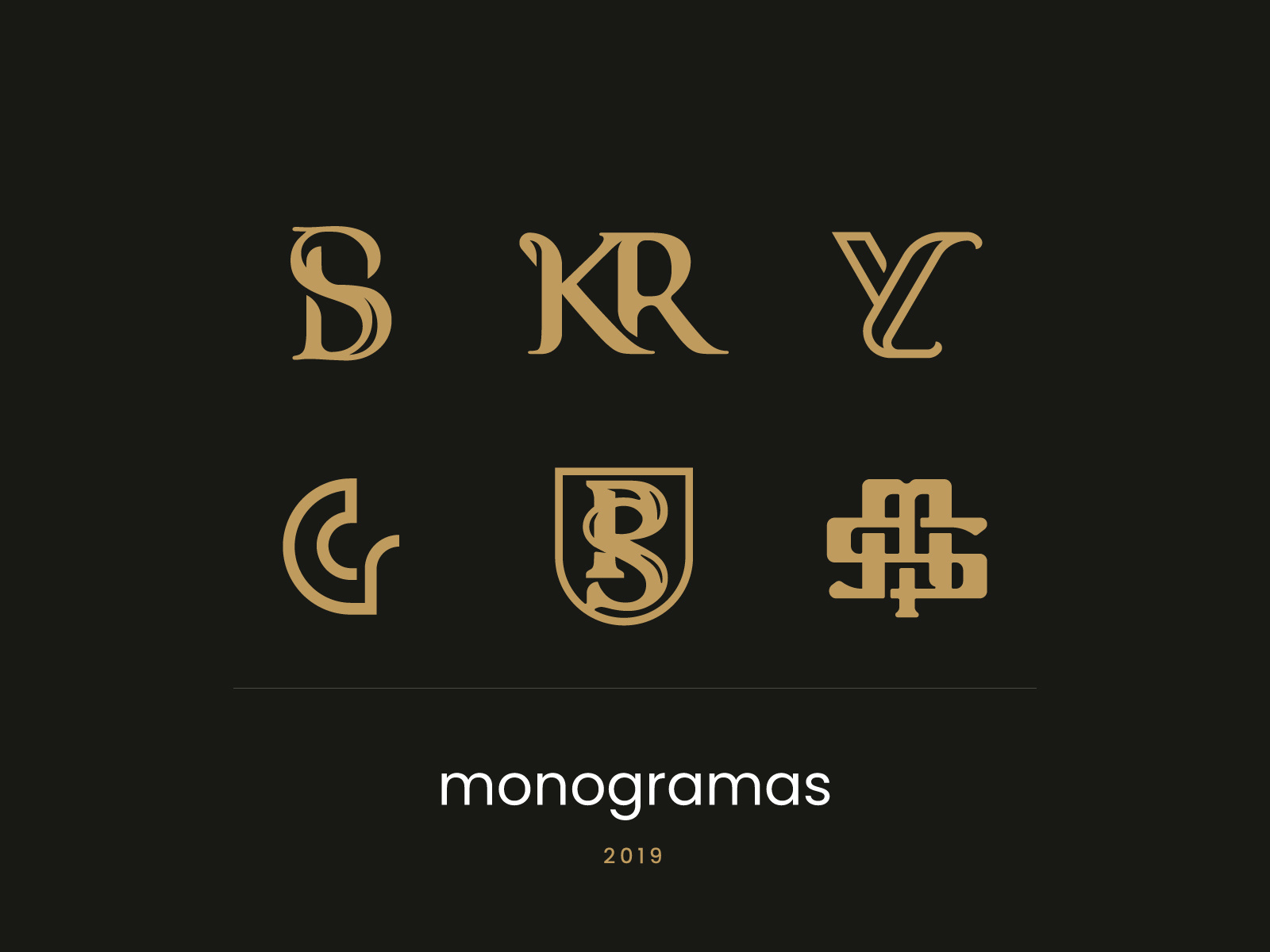 Monograms Logo Collections by Gabriela Marín on Dribbble