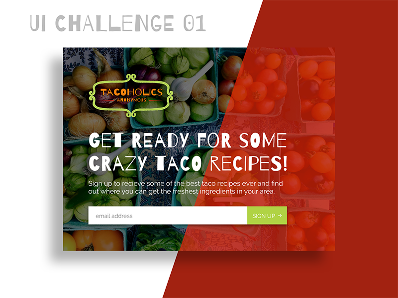 UI Challenge 01 - Sign up by Ivan Cortes on Dribbble