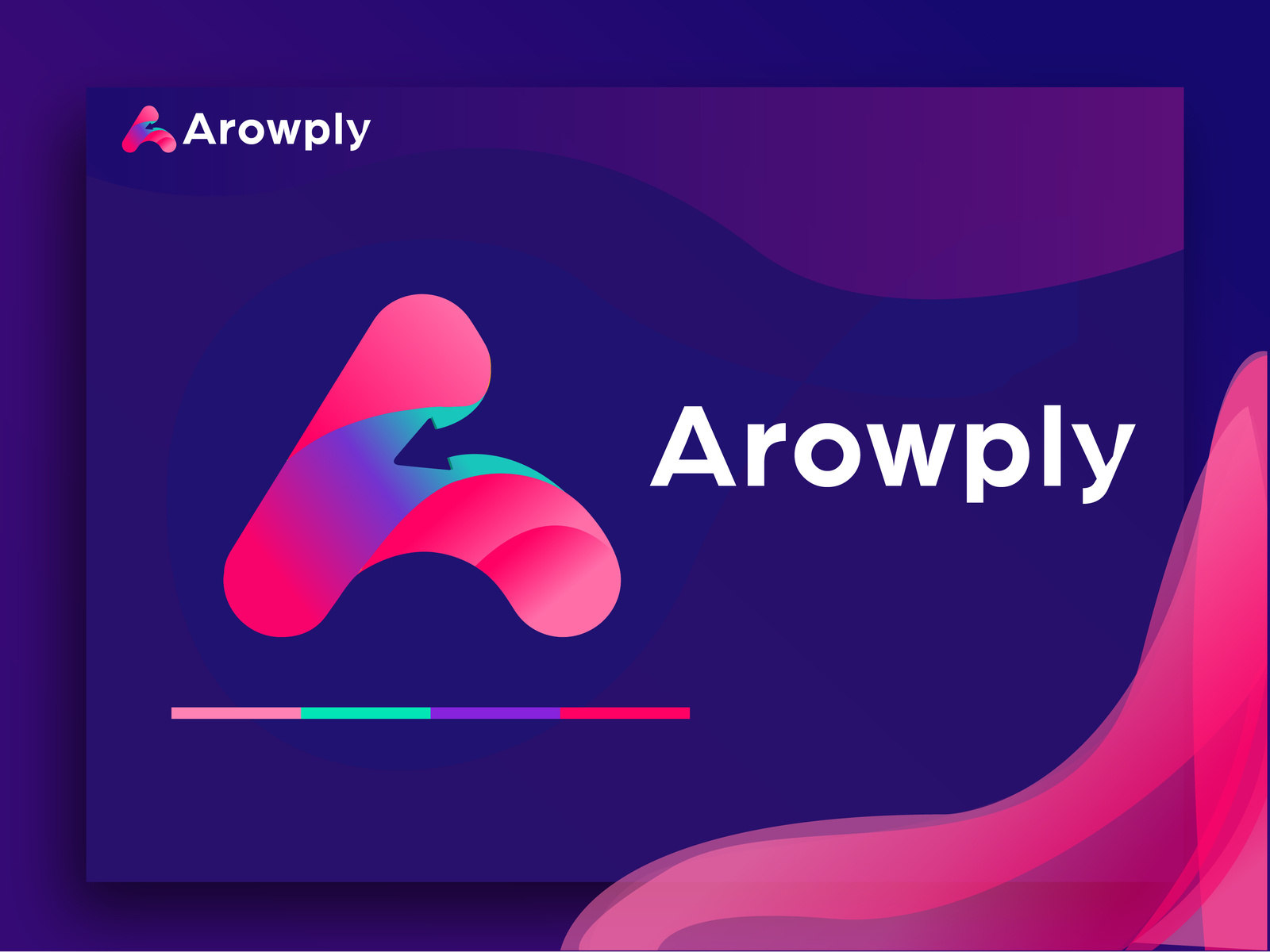 A modern logo | A letter logo design | A modern abstract logo by Rony ...