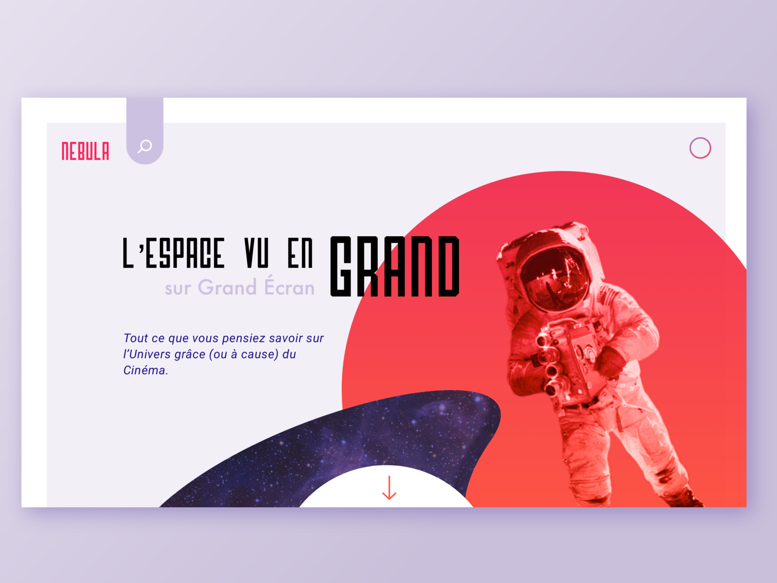 Nebula - Homepage by Clara de Langenhagen on Dribbble