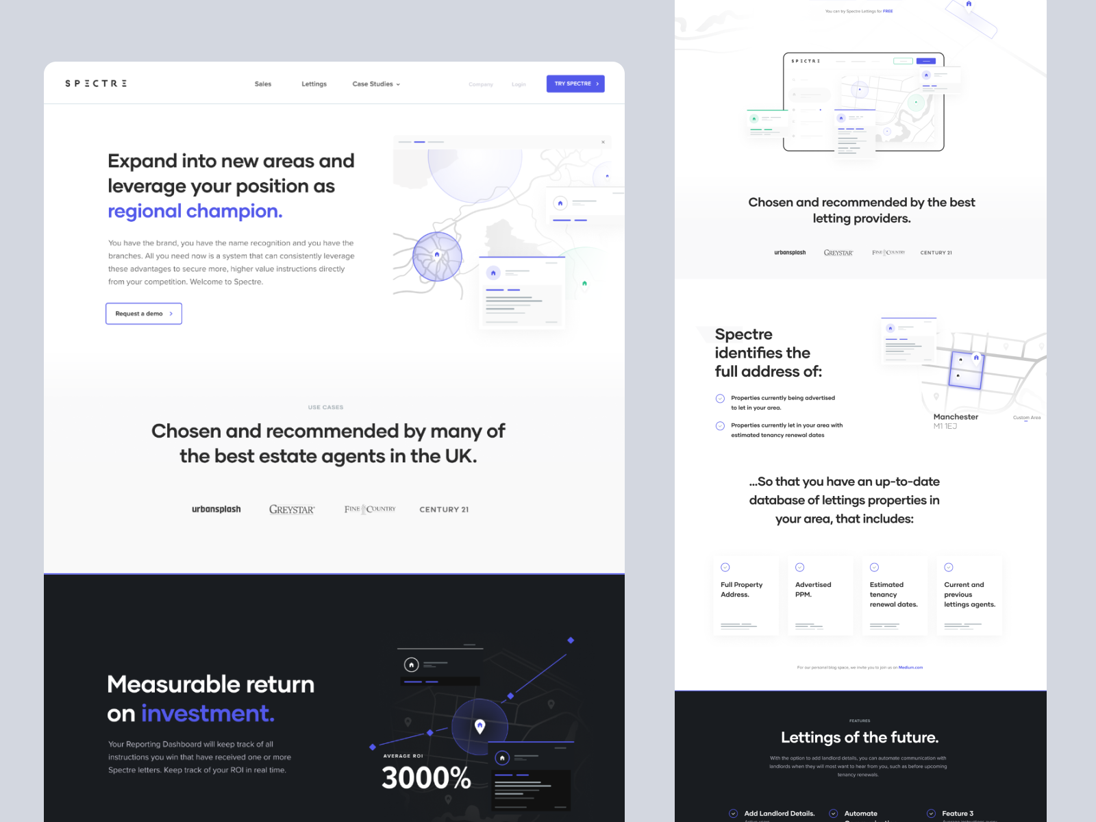 Spectre Marketing Website by Yavor Stoilov for Lucky Duck on Dribbble