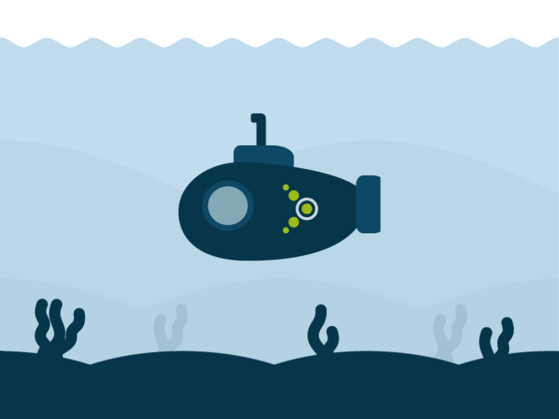 Submarine Loop by Andrew Millar for PaperKite on Dribbble