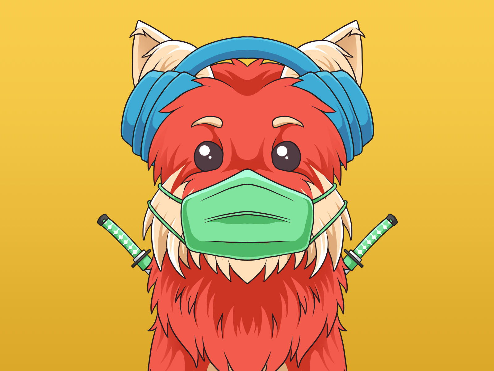 Yorkie Ninja by Dimas Z on Dribbble