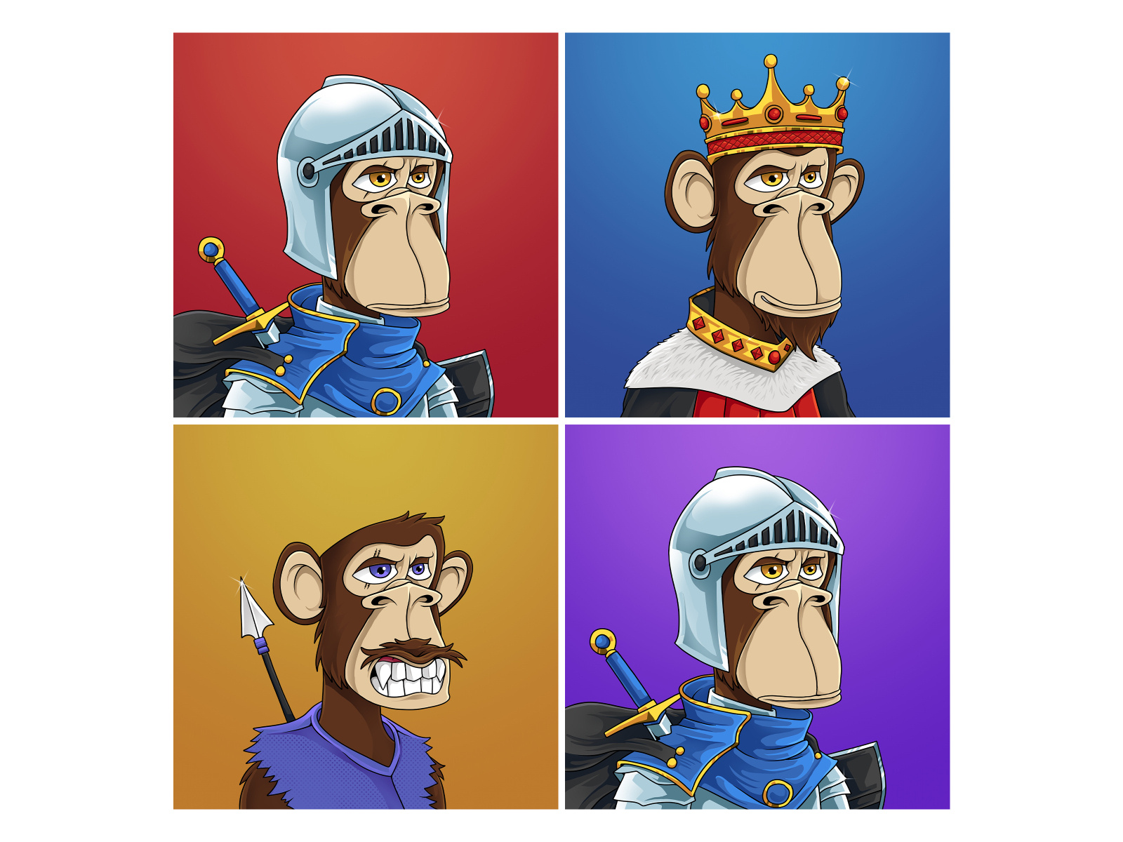 Medieval Apes NFT by Dimas Z on Dribbble