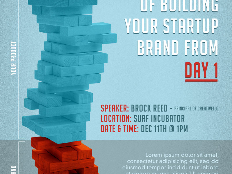 Branding Talk Event Flyer by David P. O'Hara on Dribbble