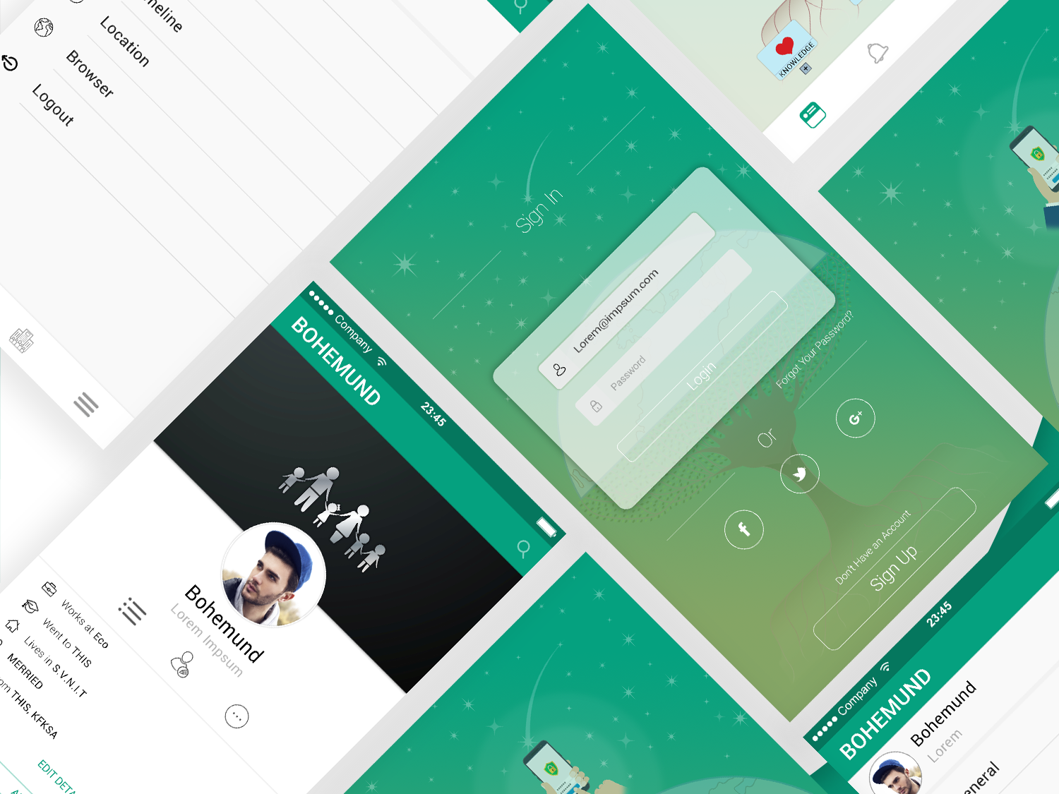 Family tree app by Gaurang Kakadiya on Dribbble