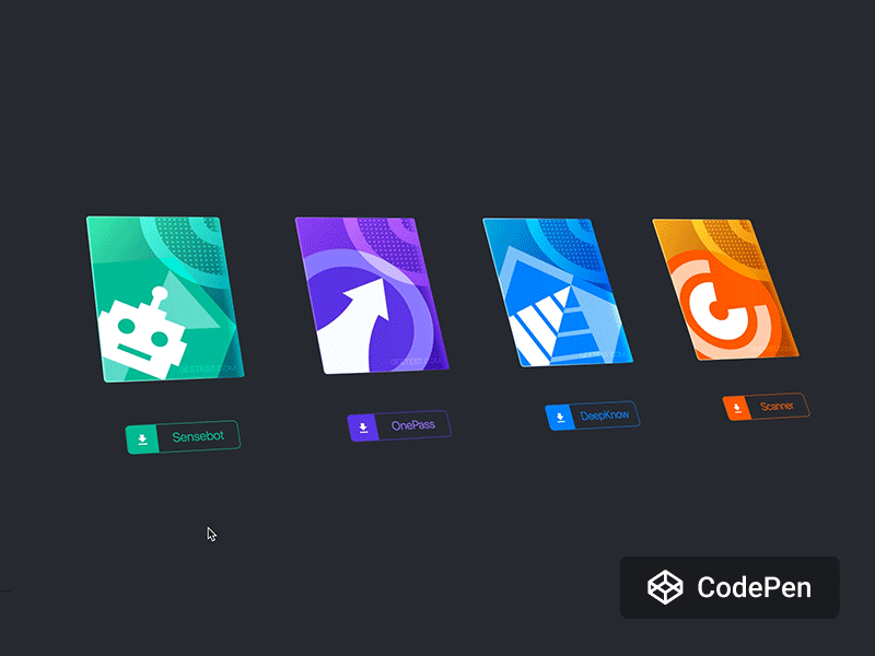 The Handbook Download Animation CodePen By Yancy Min For GeeTest On