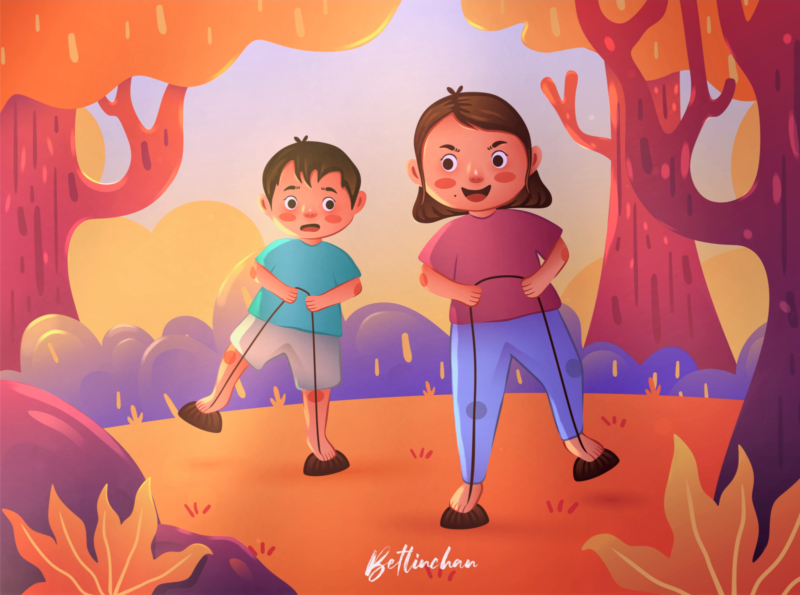 Kelom batok - Traditional games from Indonesia by Betlin vizart on Dribbble