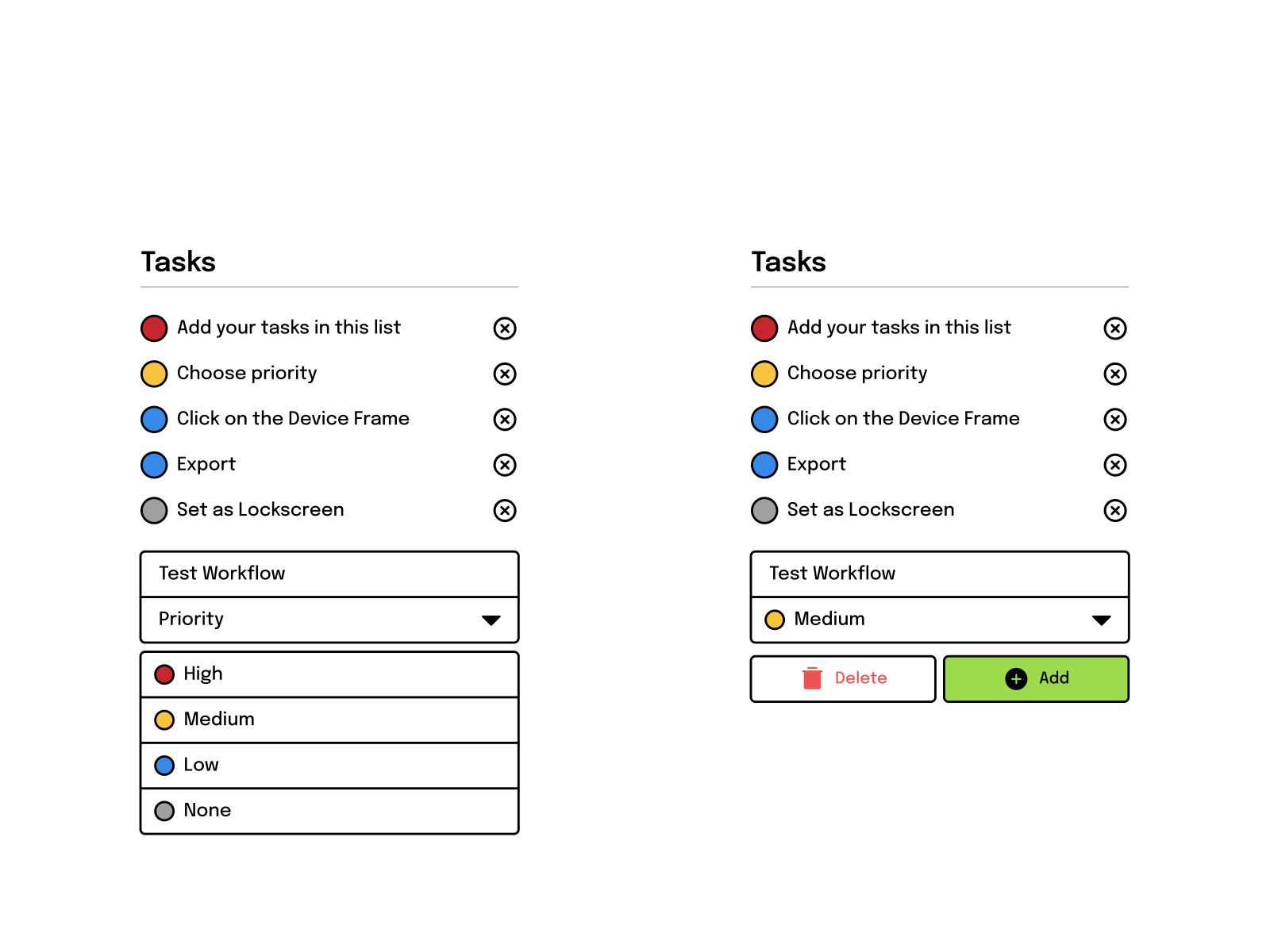 Choose Priority - Lockscreen Tasks Website by Vyshnav Gangadharan on Dribbble