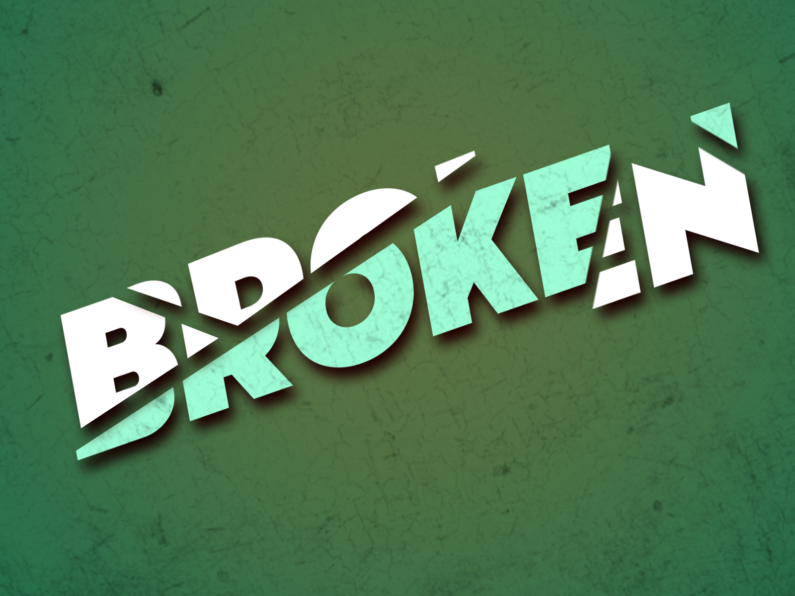 BROKEN Text Effect By SUSHMITA GANGULY On Dribbble