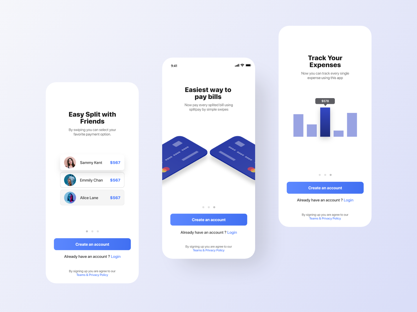 Bill Split App Walkthrough by Mitesh Samal on Dribbble