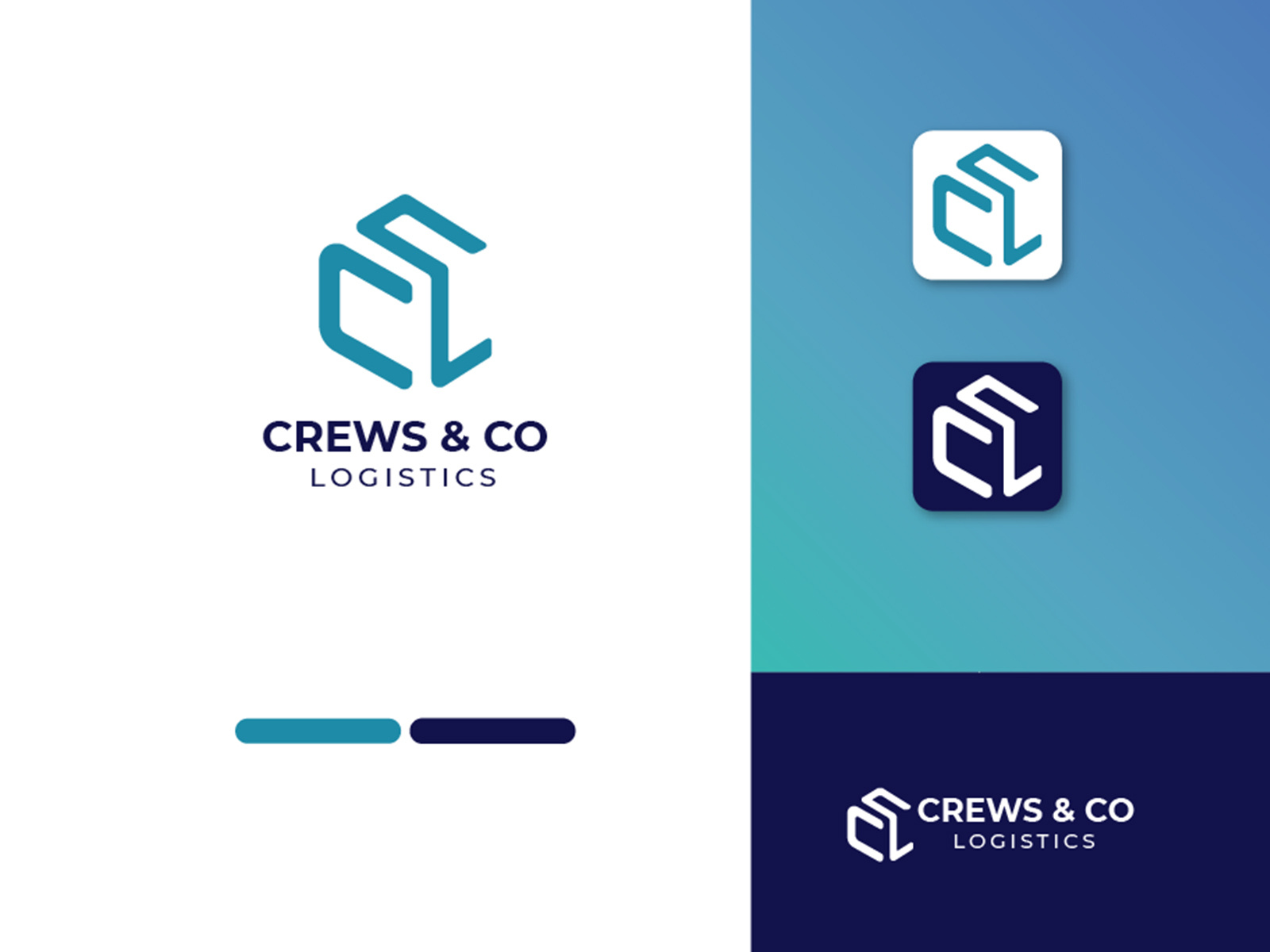 Crews & Co Logistics Logo Design by Logo Preneur on Dribbble
