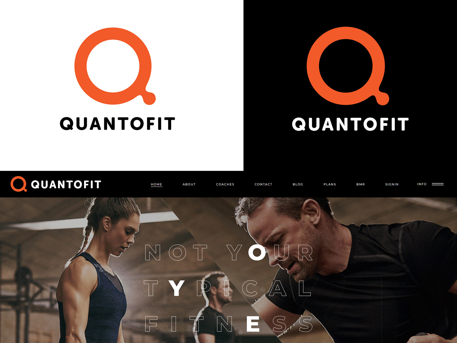 Quanto Fit Logo Design by Logo Preneur on Dribbble