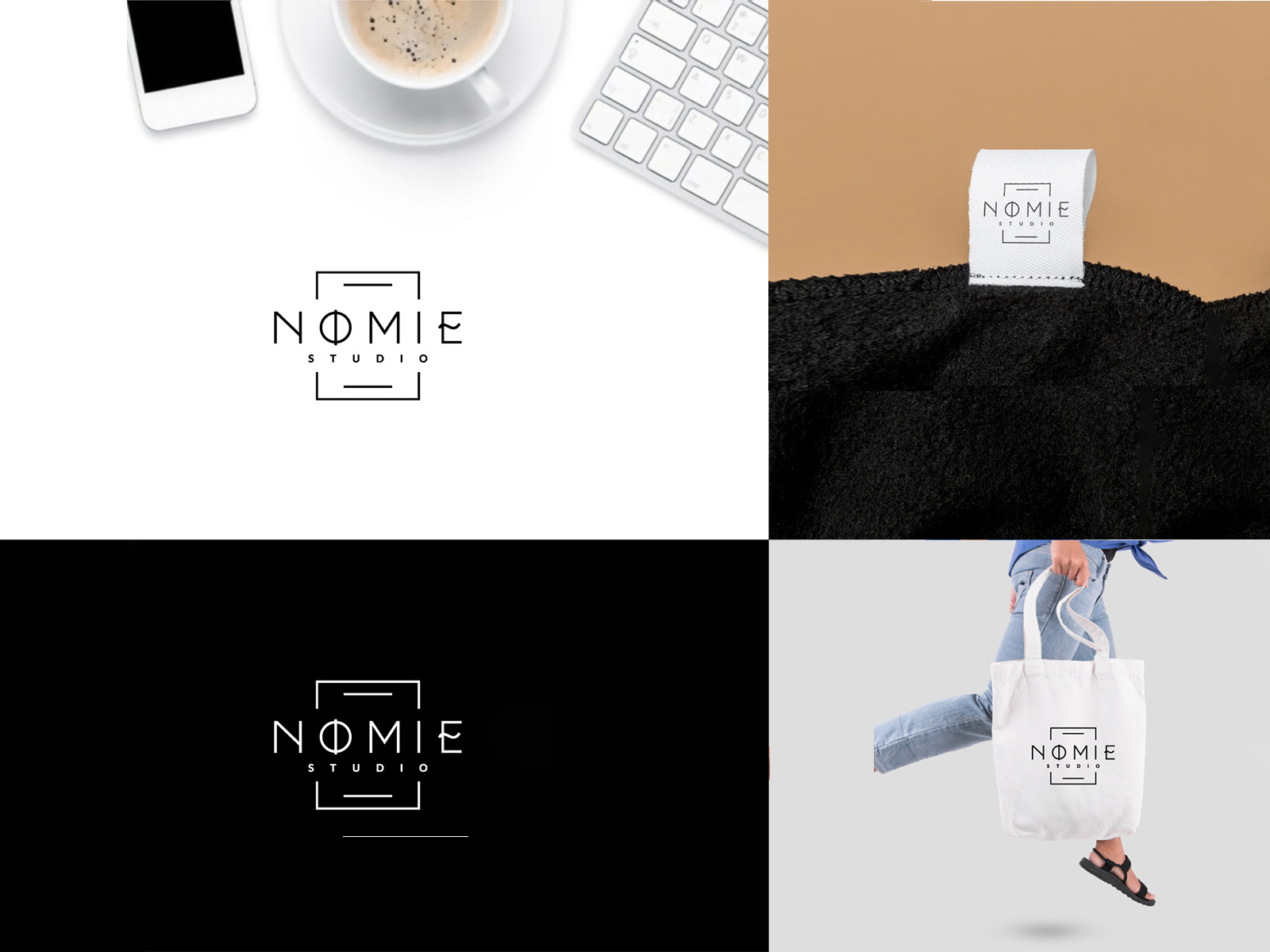 Nomie Studio Logo Design | Social Media Design by Logo Preneur on Dribbble