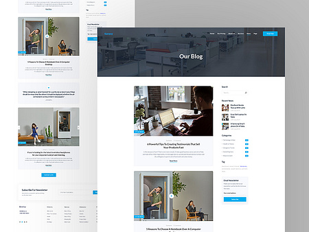 Free Blog Page by MD Rony Howladar ⭐ on Dribbble