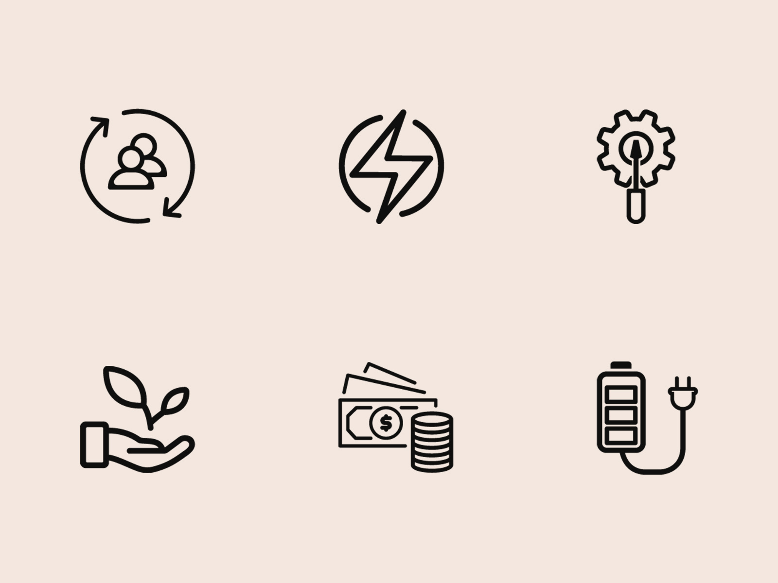 Energy Icons Set by Icons Factory on Dribbble