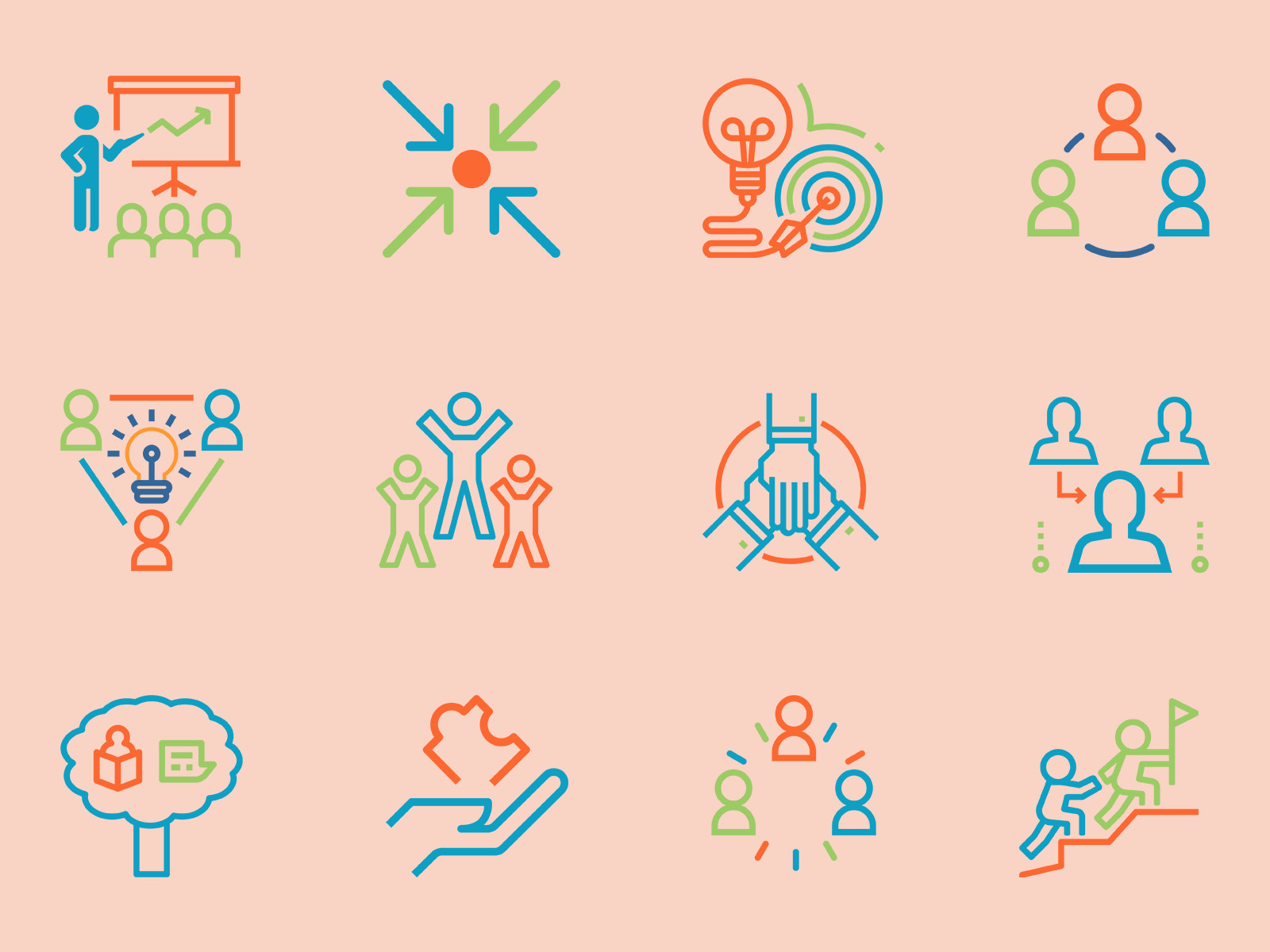 Curve Network Icons Design by Icons Factory on Dribbble