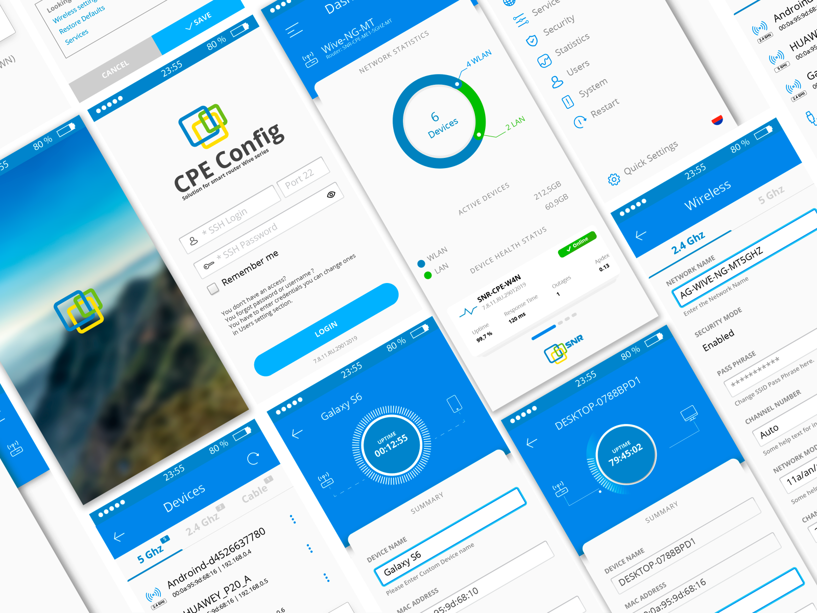 Router Application UI Screens by Antony P. Johnson on Dribbble