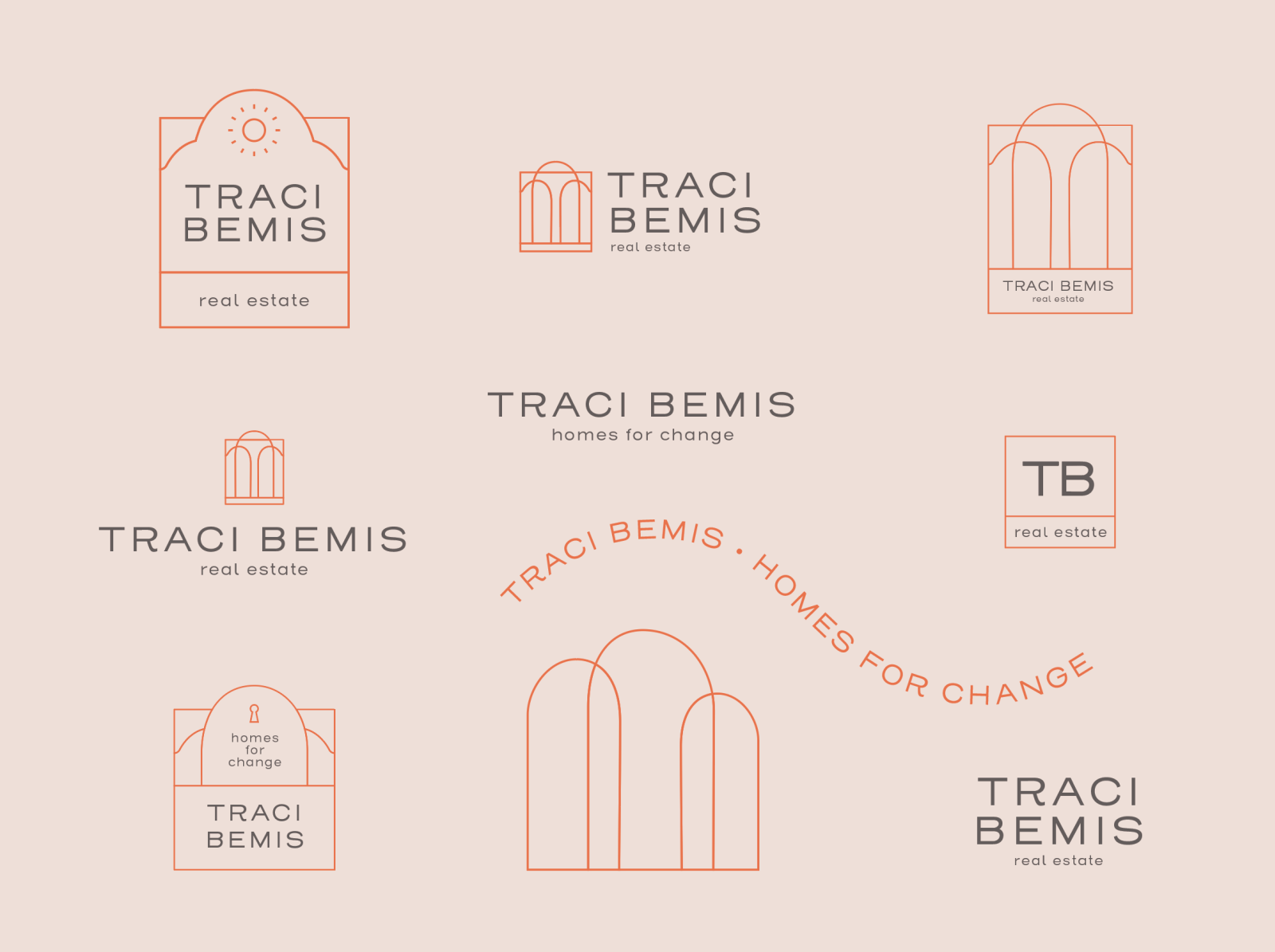 Traci Bemis Real Estate Badge Collection by K. Bell on Dribbble