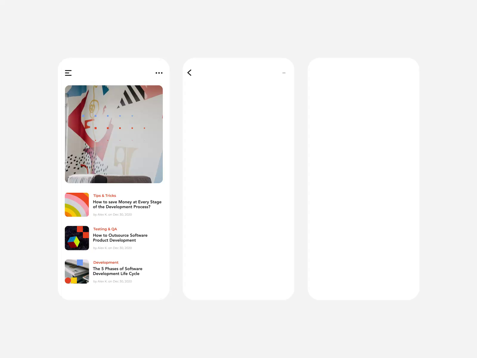 Testfort Geometric Blog Branding By Gleb Soin For Qarea On Dribbble