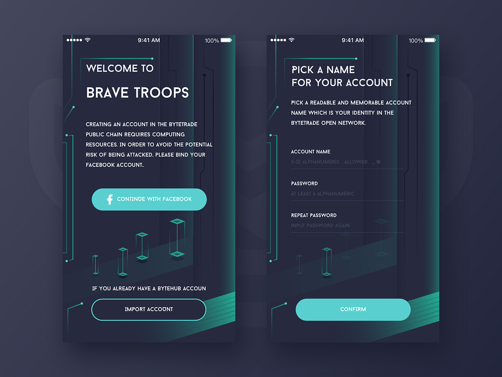 Brave wallet Login Registration Page by Yu Long on Dribbble