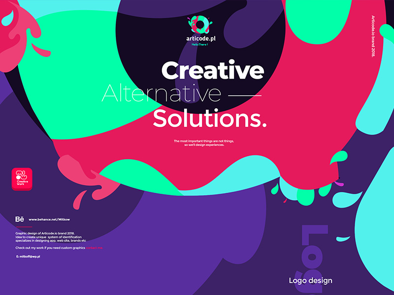 Logo / Visual identity by Mariusz Mitkow on Dribbble