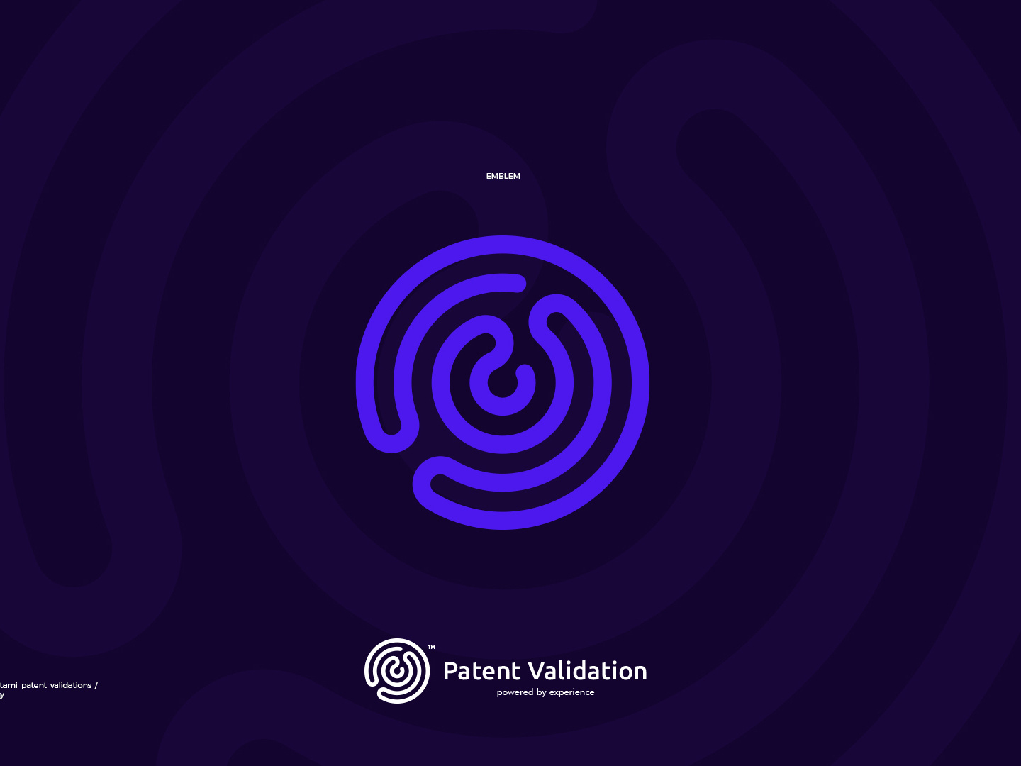 Patent Validation logo by Mariusz Mitkow on Dribbble