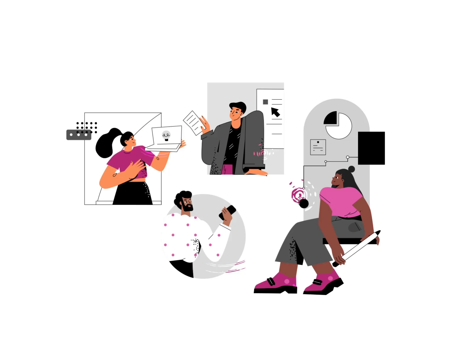 Teamwork by NICKVECTOR on Dribbble