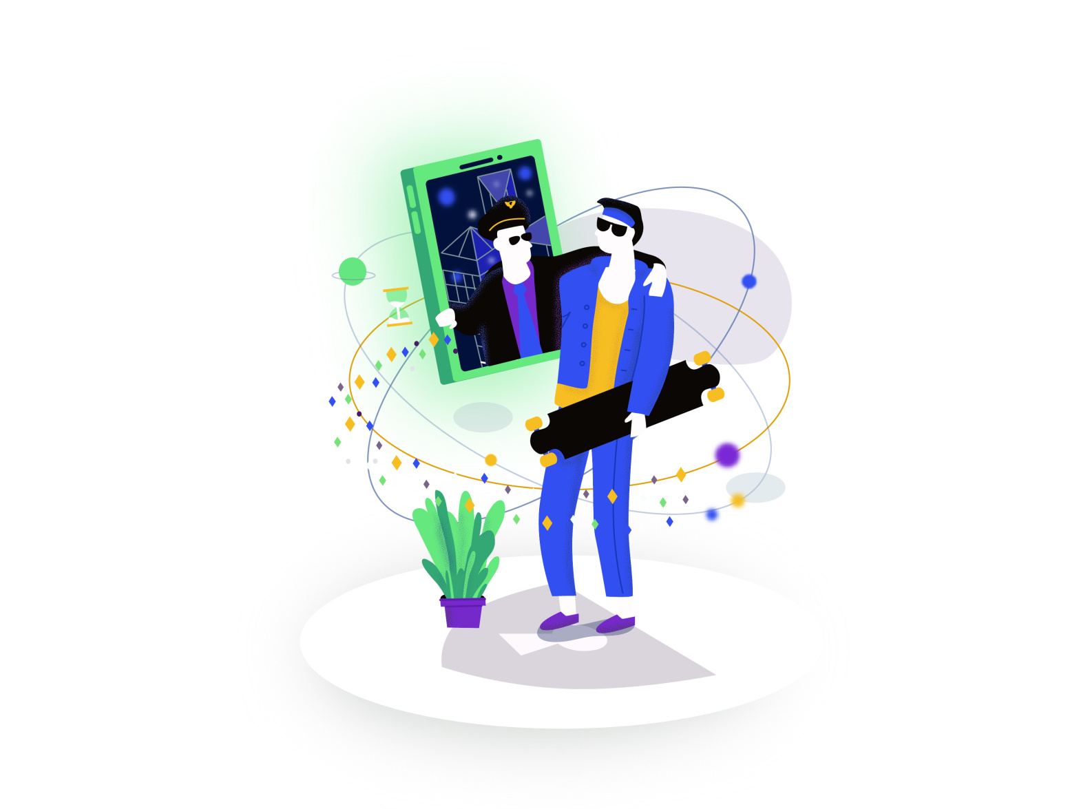 Flat vector illustration by NICKVECTOR on Dribbble