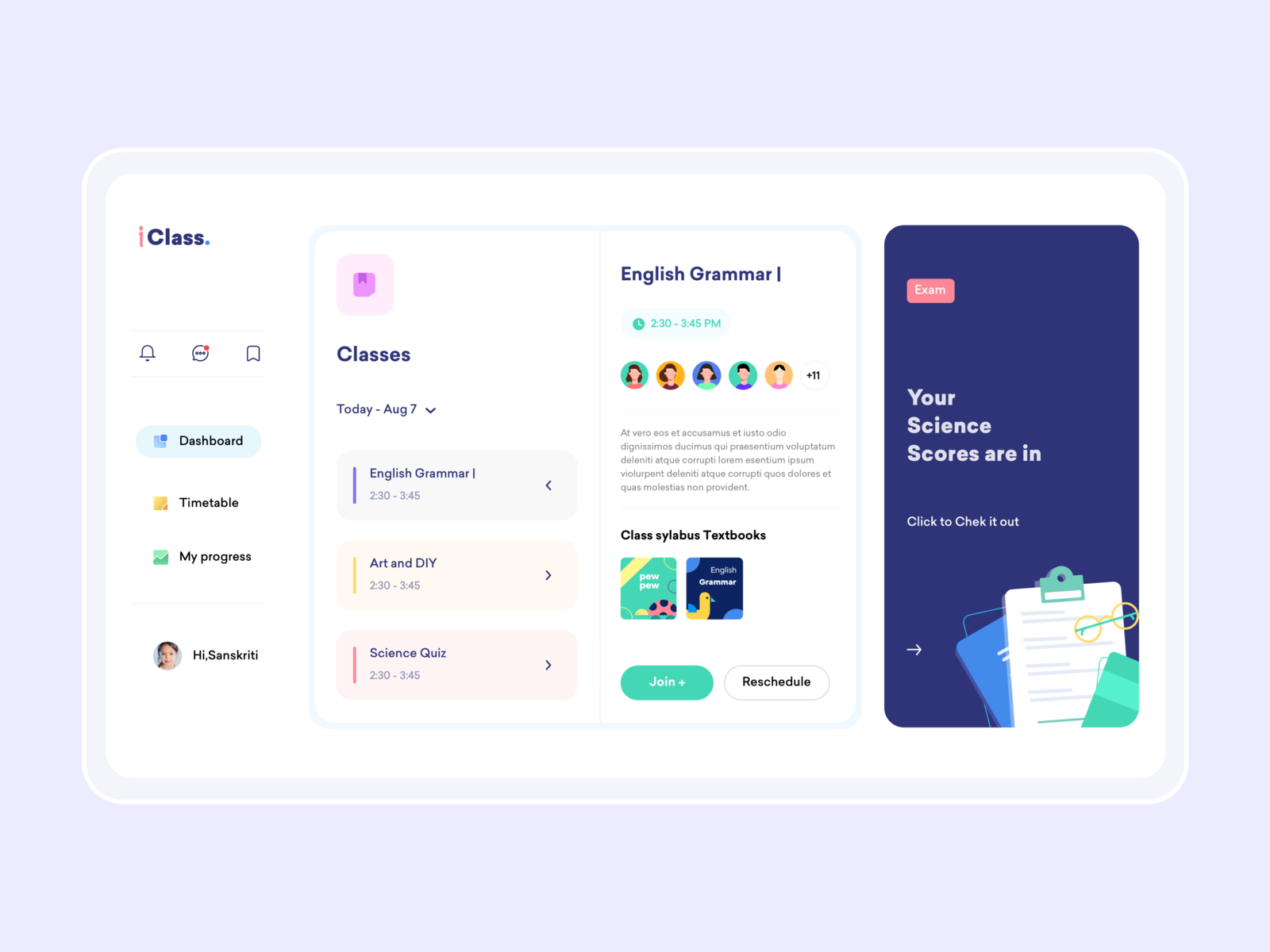 Virtual Classroom by Sushrita Padhy for F22 Labs on Dribbble