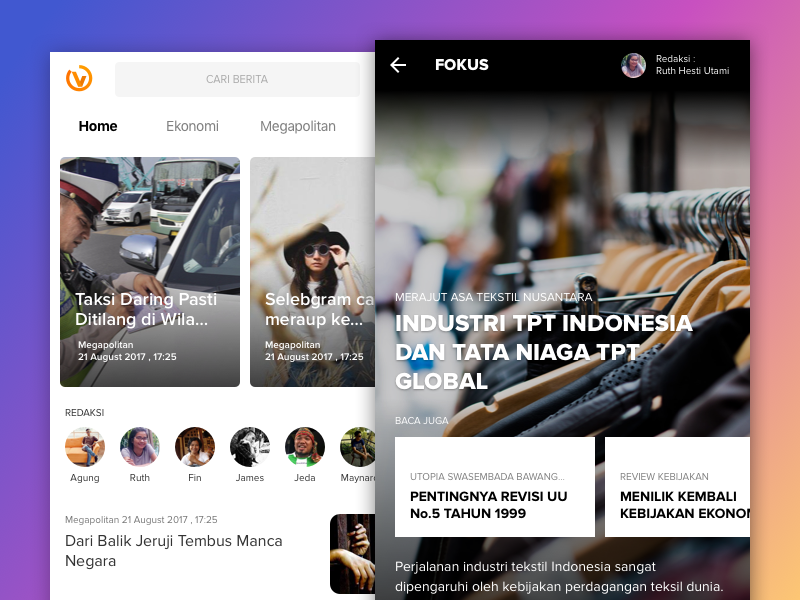Valid News iOS Mobile App by Aal™ on Dribbble