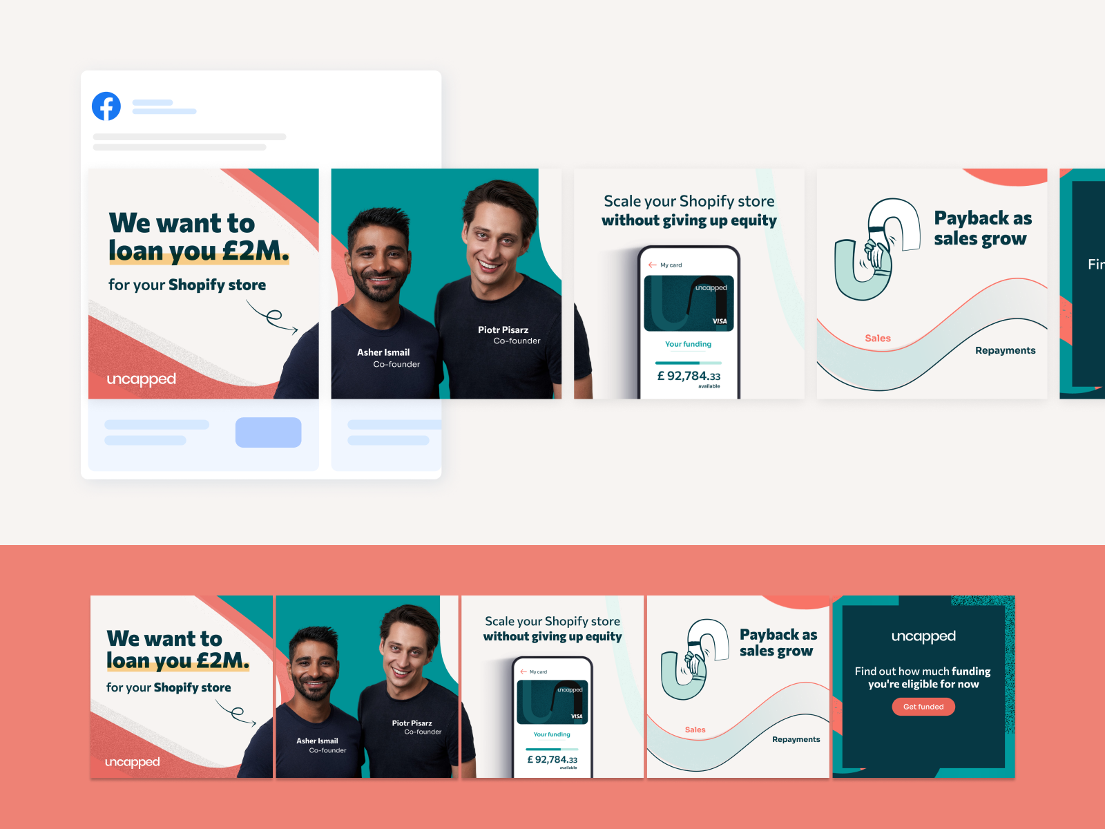 Uncapped - Facebook Carousels by Thumberira for Hey Digital on Dribbble
