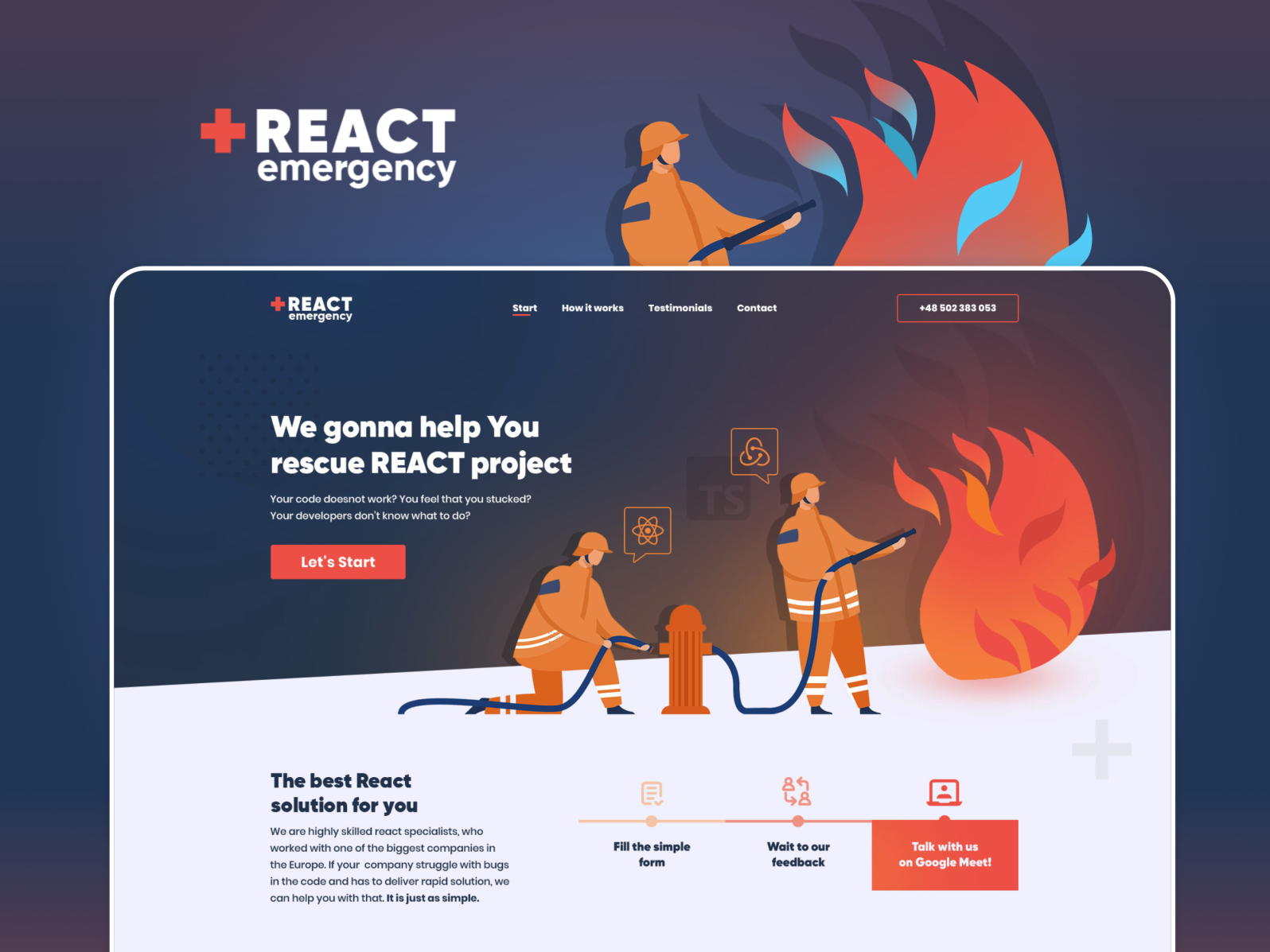 React Emergency by mDevelopers on Dribbble