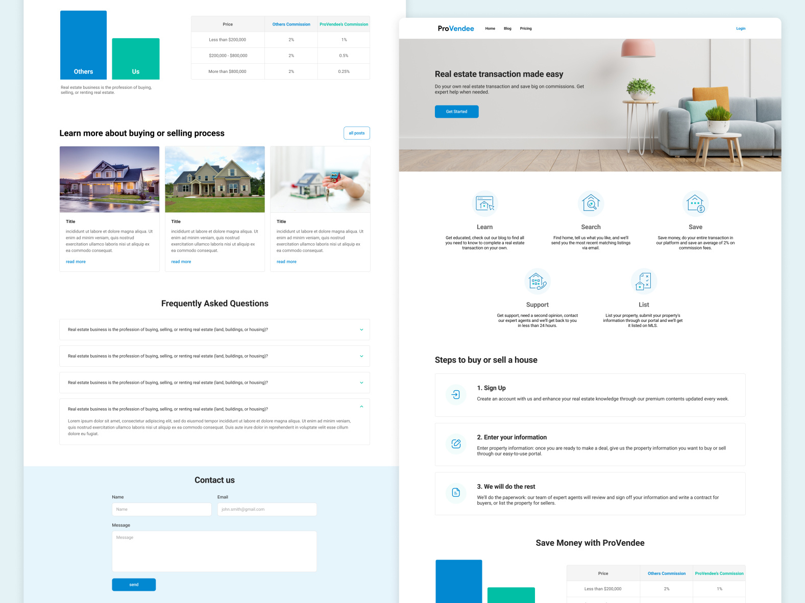 Real State Website Design by Mahsa Mozaffarian on Dribbble