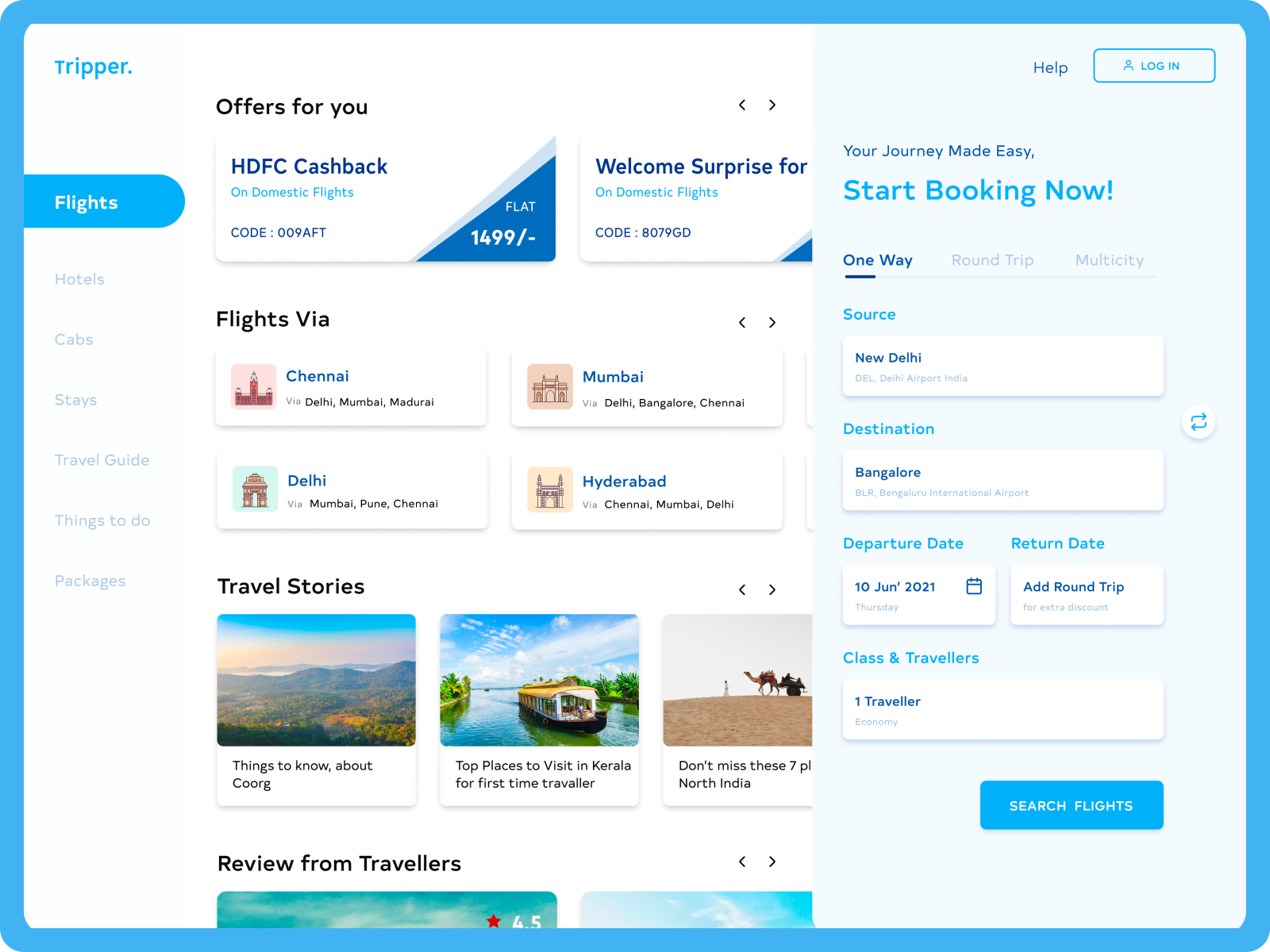 Travel Booking Concept by Seshathri Aathithyan on Dribbble