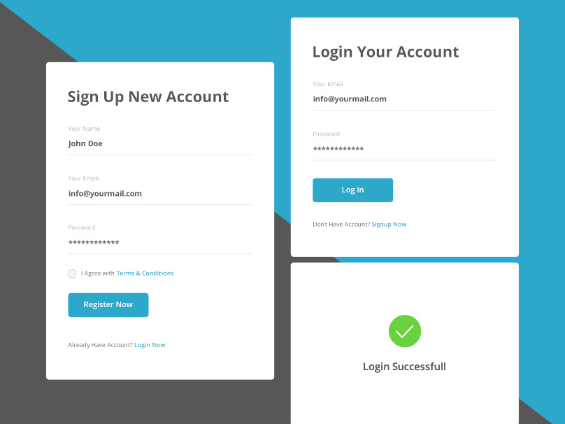 Form UI Kit PSD Free by Graphicslot on Dribbble