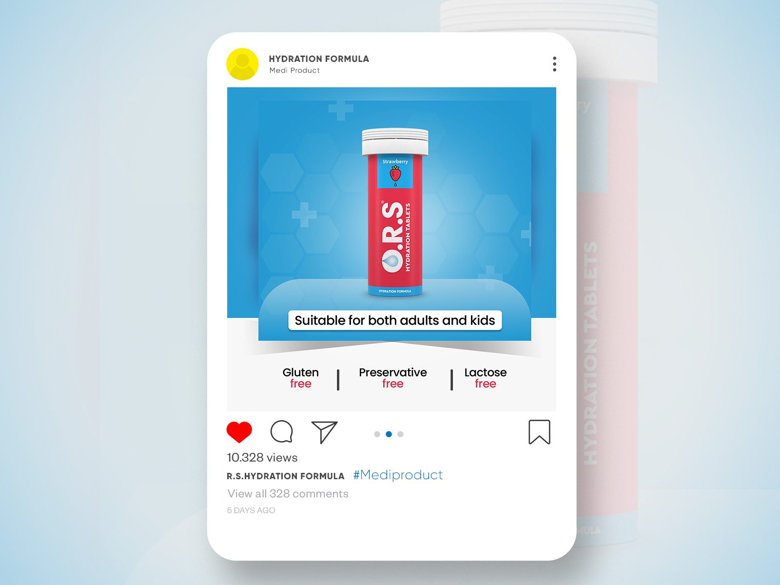 Medical Product Poster for Social Media by Vinoth Kumar on Dribbble
