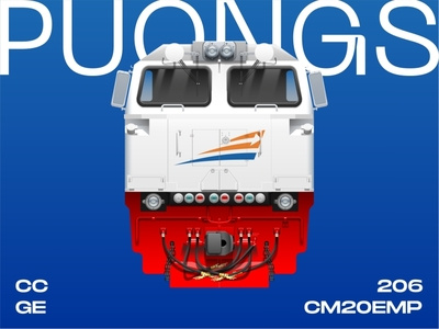 CC 206 (GE CM20EMP) Semi Realistic Illustration by M. Ojii on Dribbble