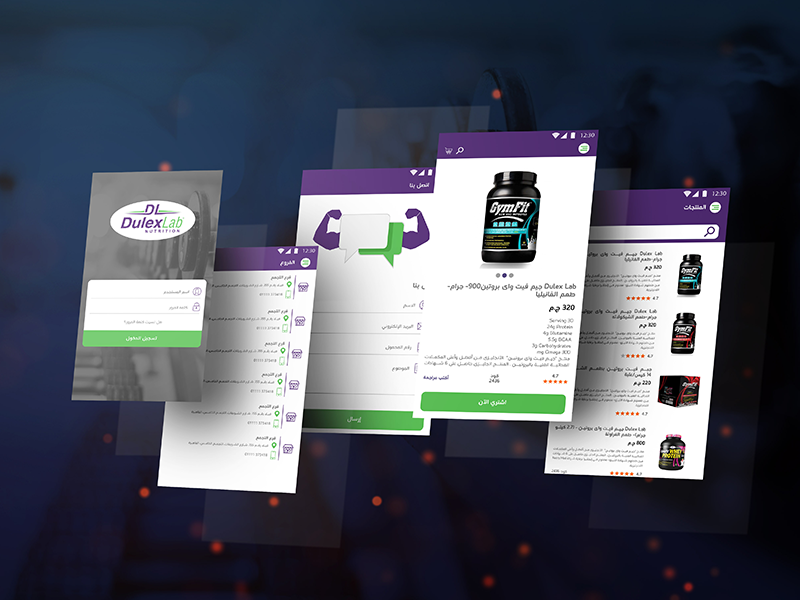 DulexLab Nutrition -Gym fit UI/UX Mobile app by Karim Studio on Dribbble