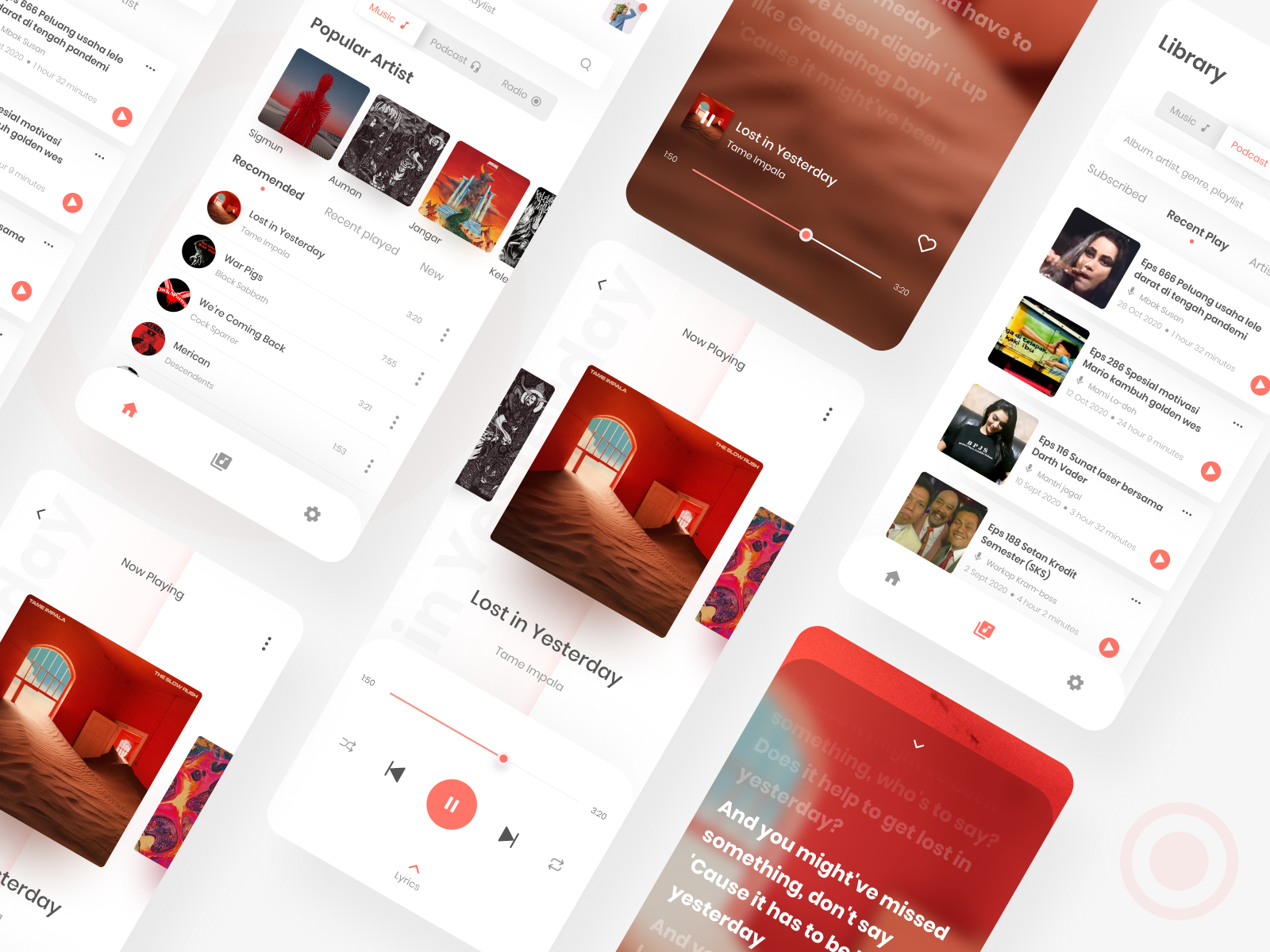 Music stream apps exploration by Hadianto Nugraha for Pixelz on Dribbble