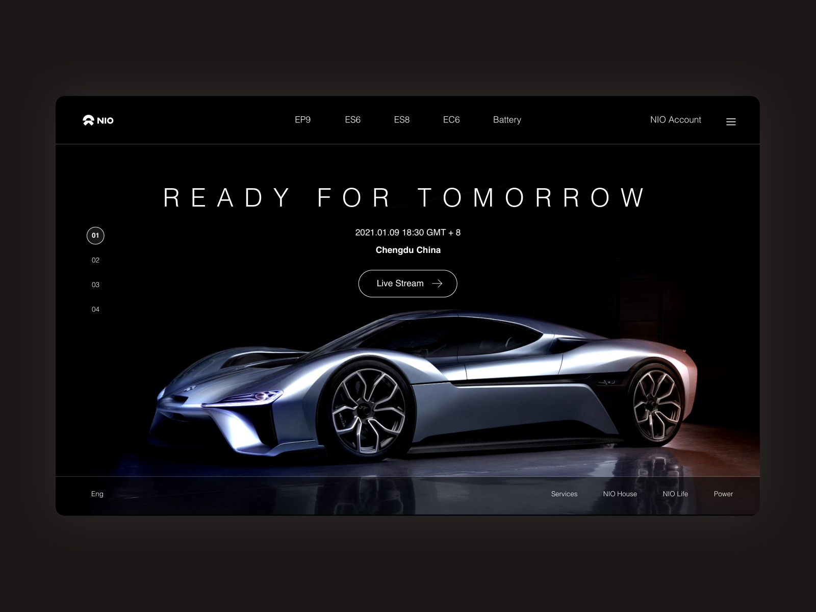 NIO / Redesign landing page by Svetoslav Vichev on Dribbble