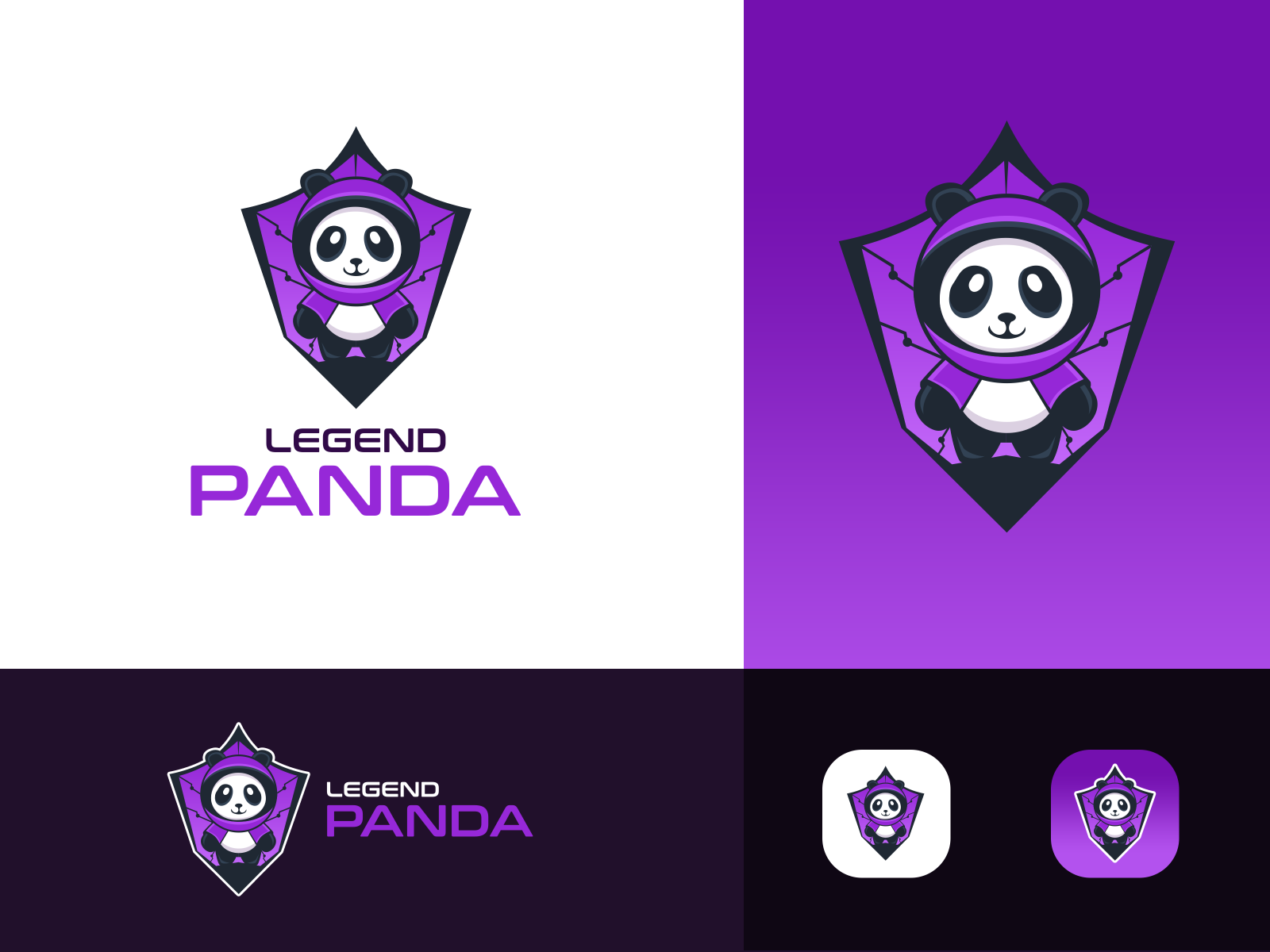 Legend Panda Logo by Paweł Skupień on Dribbble