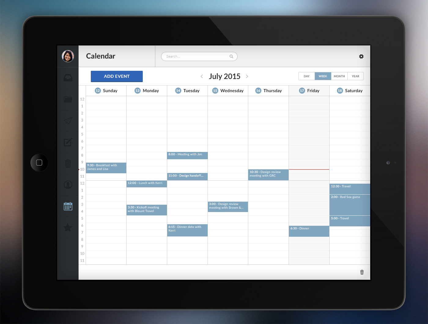 Dribbble - email-ui_mockup-inbox.jpg by Mike Camera