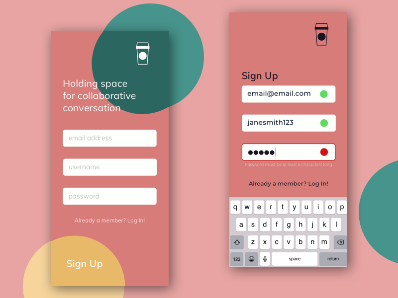 Daily UI 001: Sign Up #2 by Kyla Brown on Dribbble