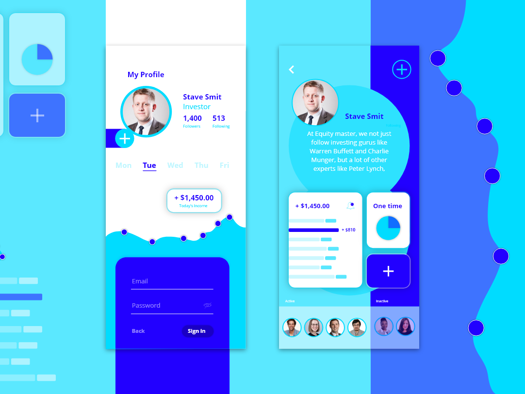 Stock Market App Design by Hitesh Gajjar on Dribbble