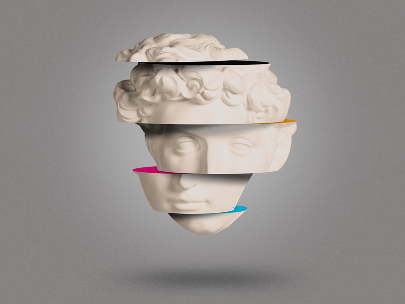 Splitting Heads by Christopher Vickers on Dribbble